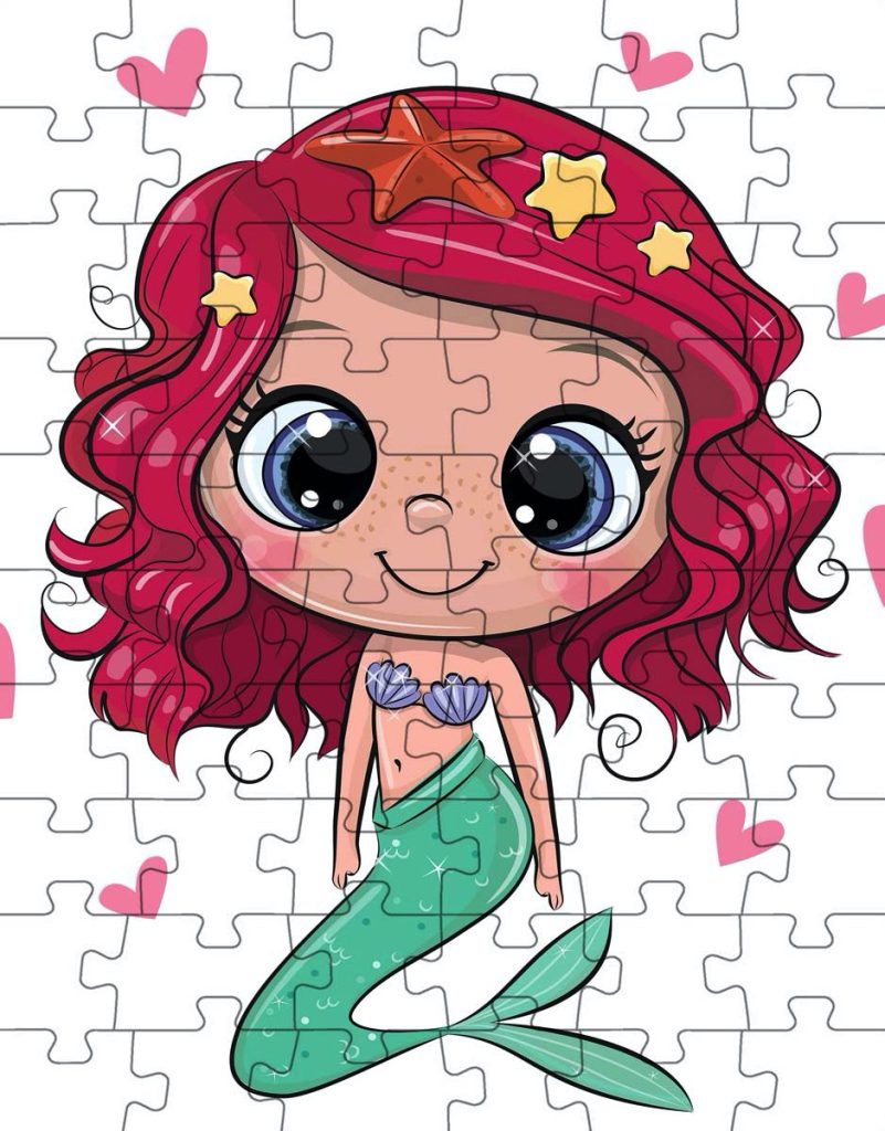 Cute Mermaid Puzzle ~ Kids Puzzles - 12 to 1000 Pieces - Made in Oz